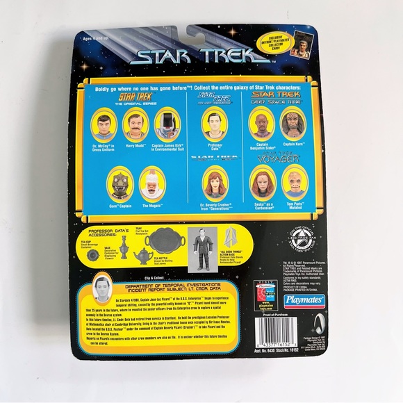 Star Trek | Toys | Star Trek Professor Data The Next Generation Figure ...